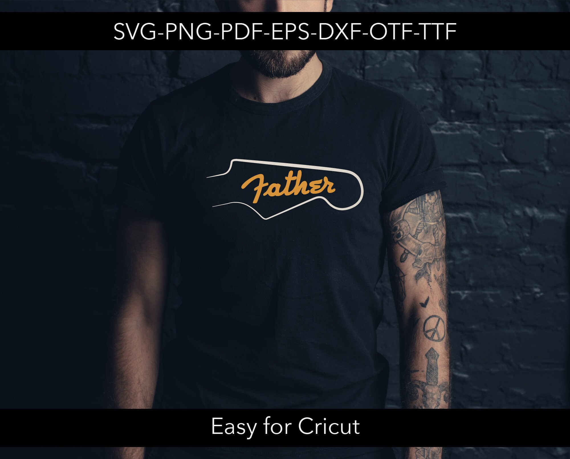 Guitar SVG Bundle, Fender Svg Font, Stratocaster Guitar, Telecaster ...