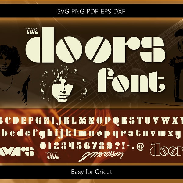 The Doors Font - Etsy