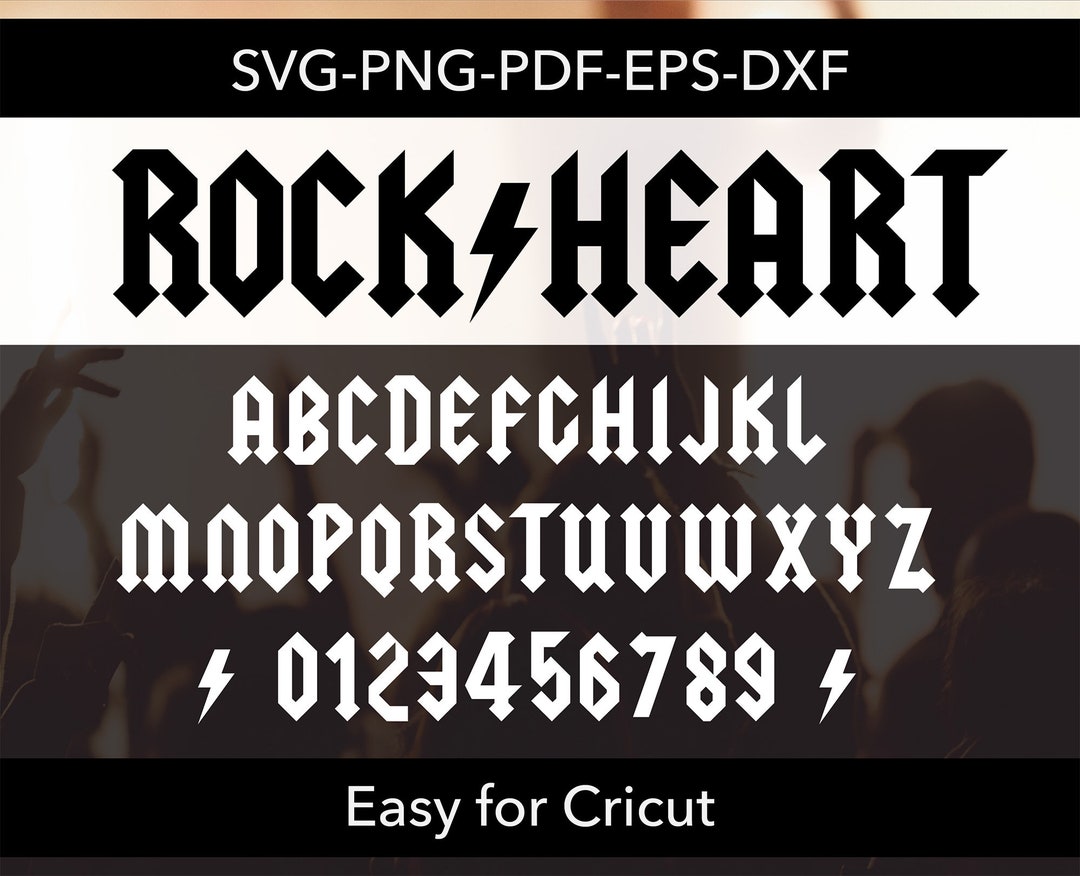 Rock Font, ACDC Band Svg, Acdc Rock, Hard Rock Font, Acdc Font, ACDC Svg, Font Svg, Shirt Svg ...