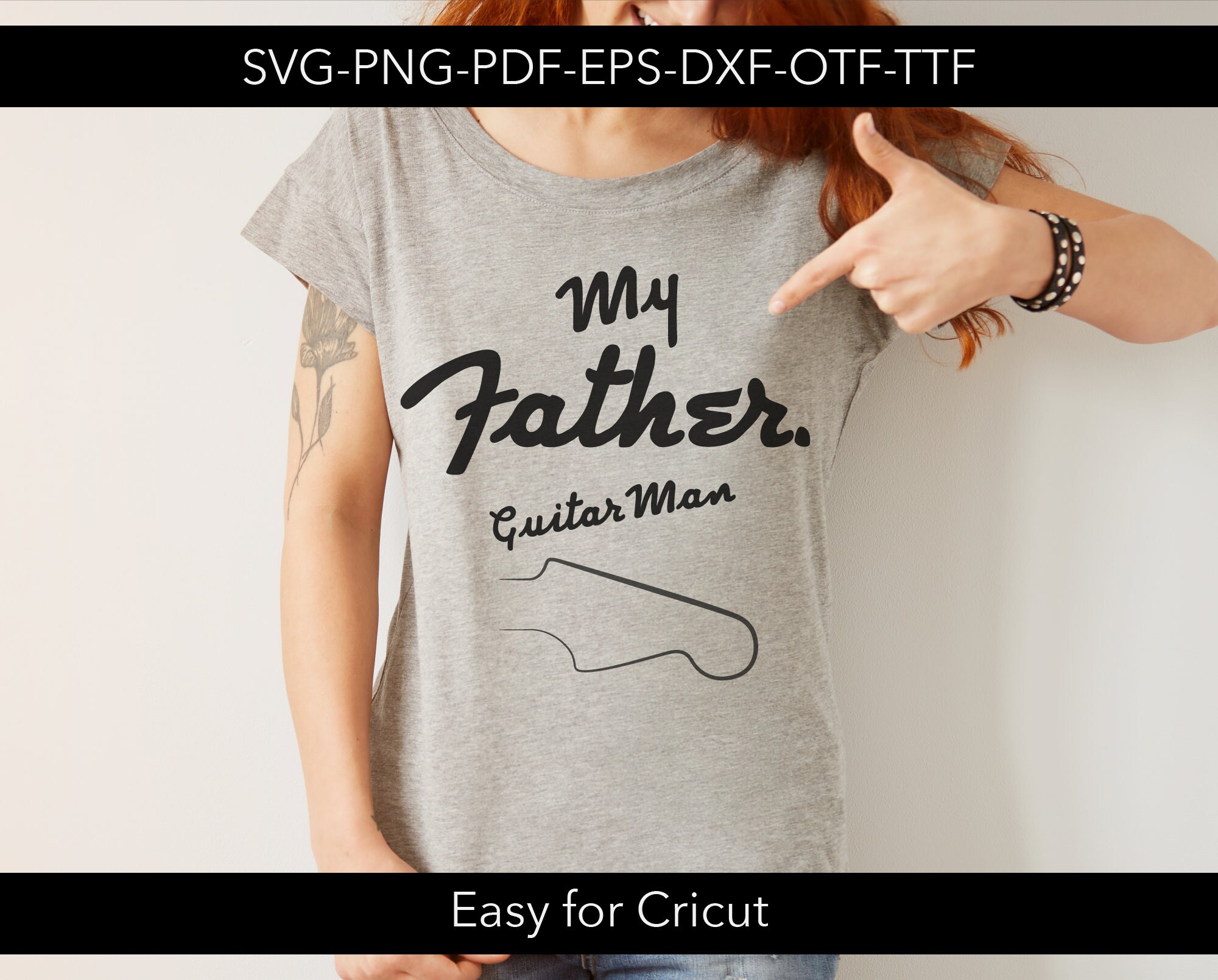 Guitar SVG Bundle, Fender Svg Font, Stratocaster Guitar, Telecaster ...