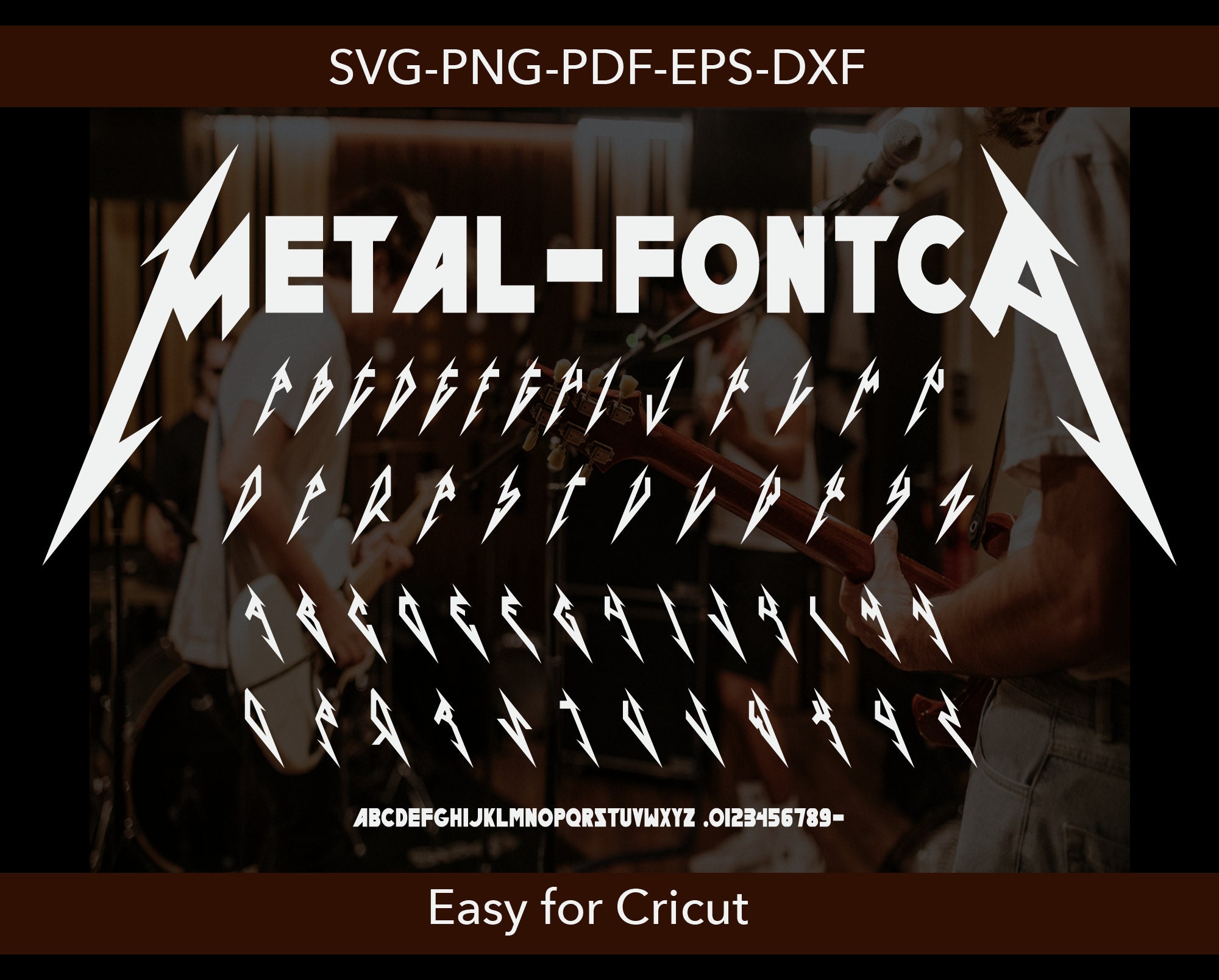 Rock Font Svg, Metal Rock Font Svg, Metallica Shirt Svg, Metallica Font ...