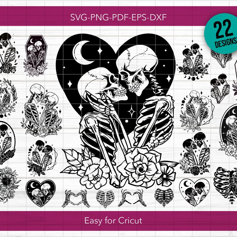 Skeleton Svg File - Etsy