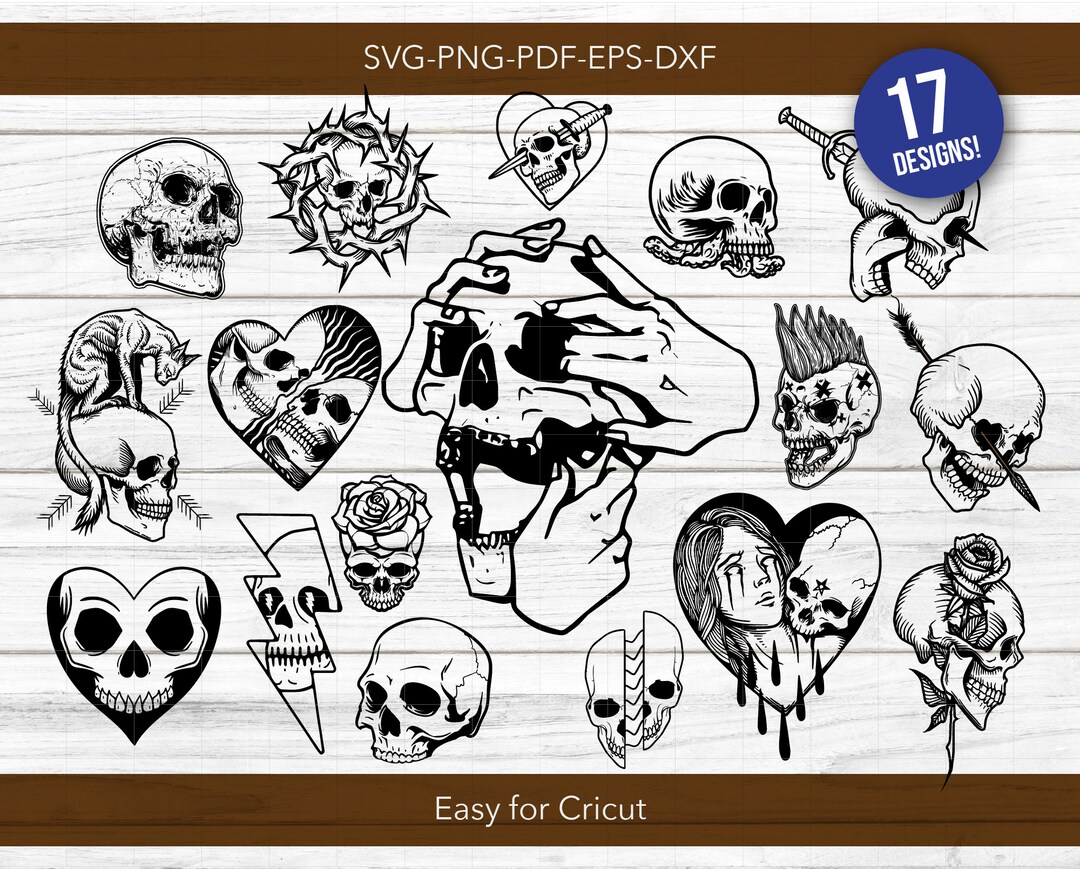 Skull Svg Bundle, Skull Tshirt, Sugar Skulls Svg, Skeleton Svg ...