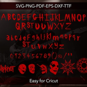 Rock Font, Slipknot Shirt Svg, Slipknot Band, Slipknot Font Svg, Cricut ...