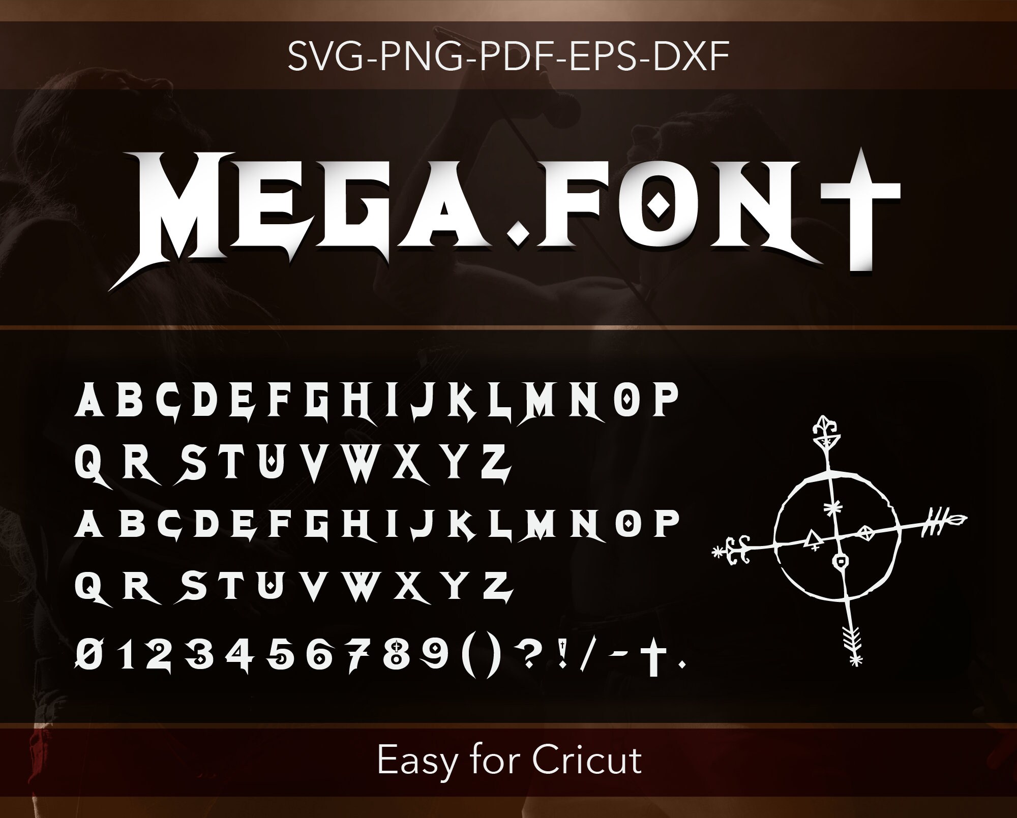 Rock Band Svg, Megadeth Font, Megadeth Shirt, Cricut Svg, Rock Font ...