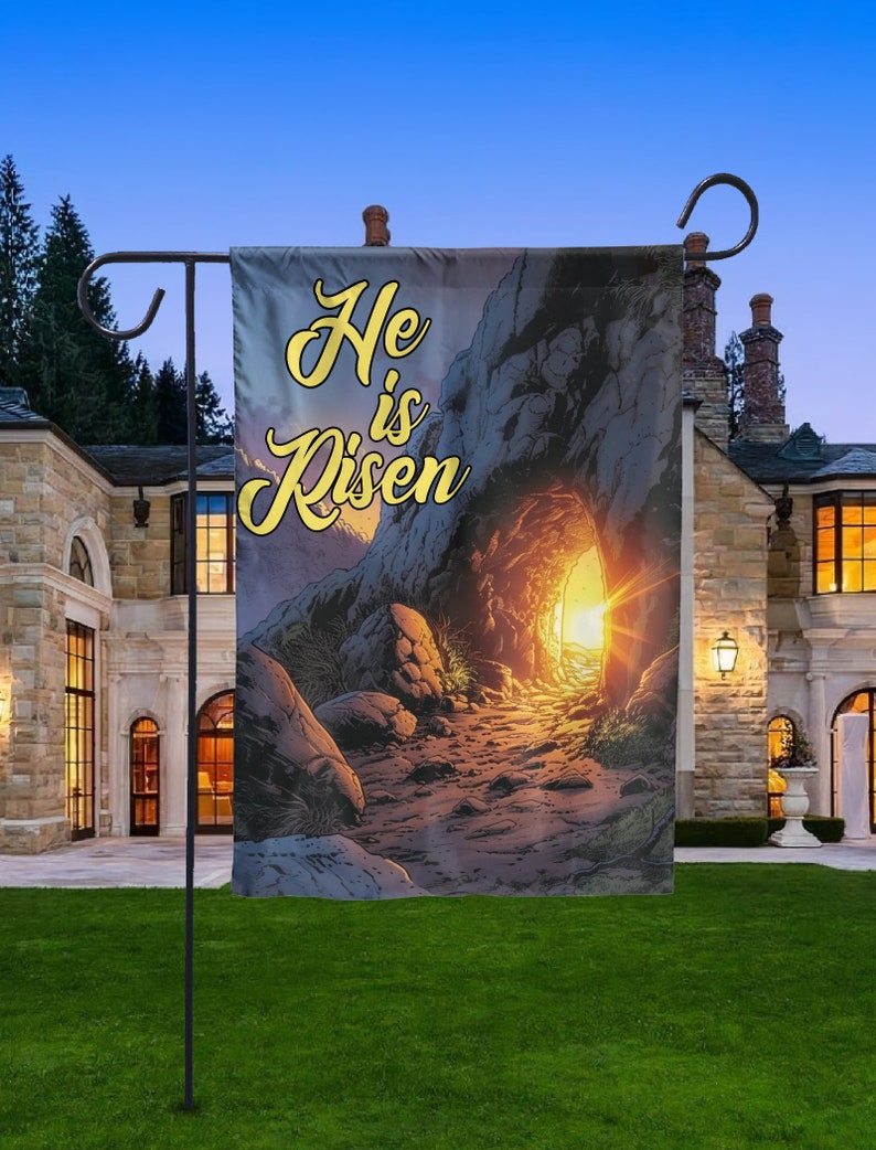 He is Risen Christ Resurrection of Jesus Flag,happy Easter Flag ...