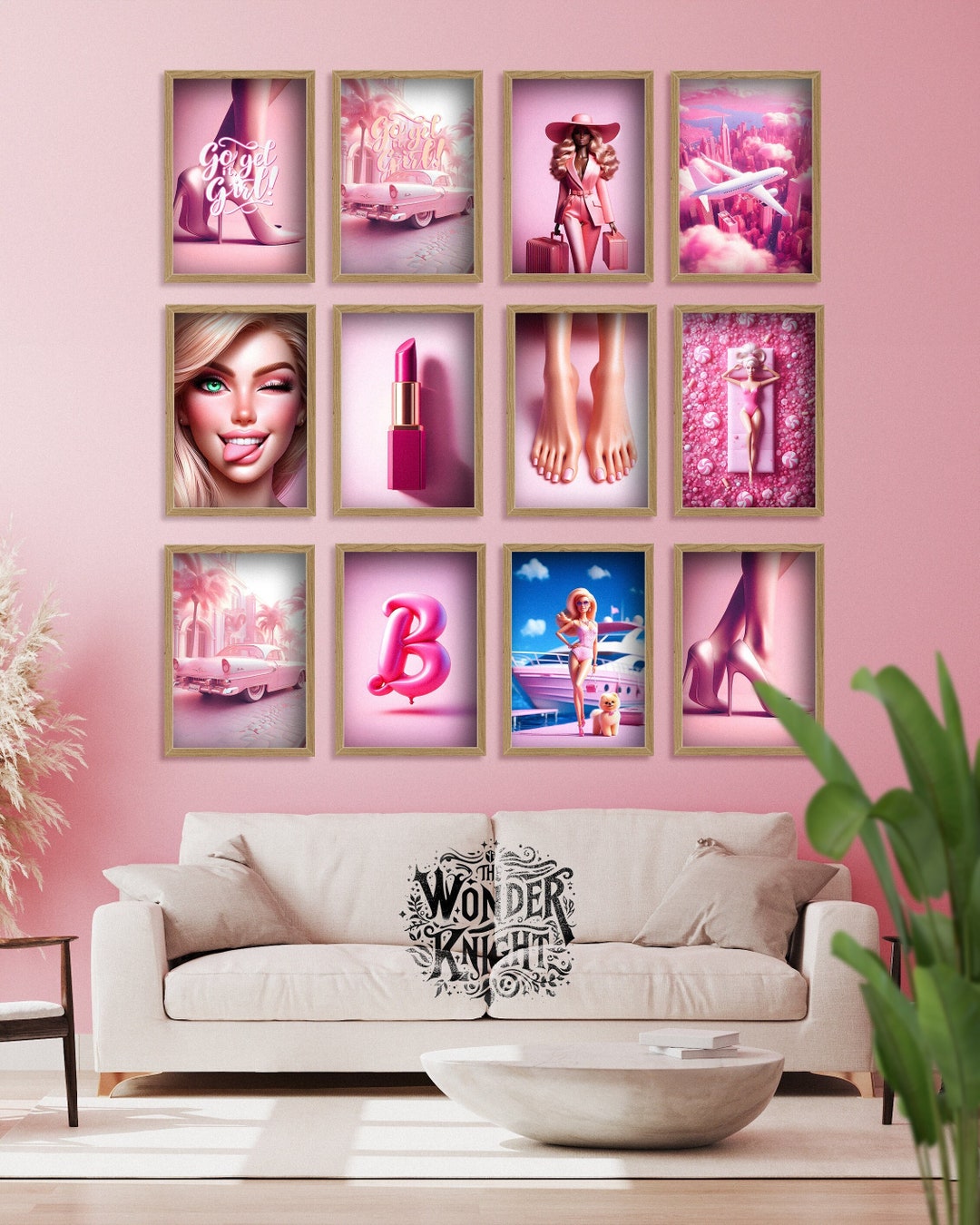 Barbie Wall Art Print Set Barbie Wall Art Set of 12 Barbie Phone ...