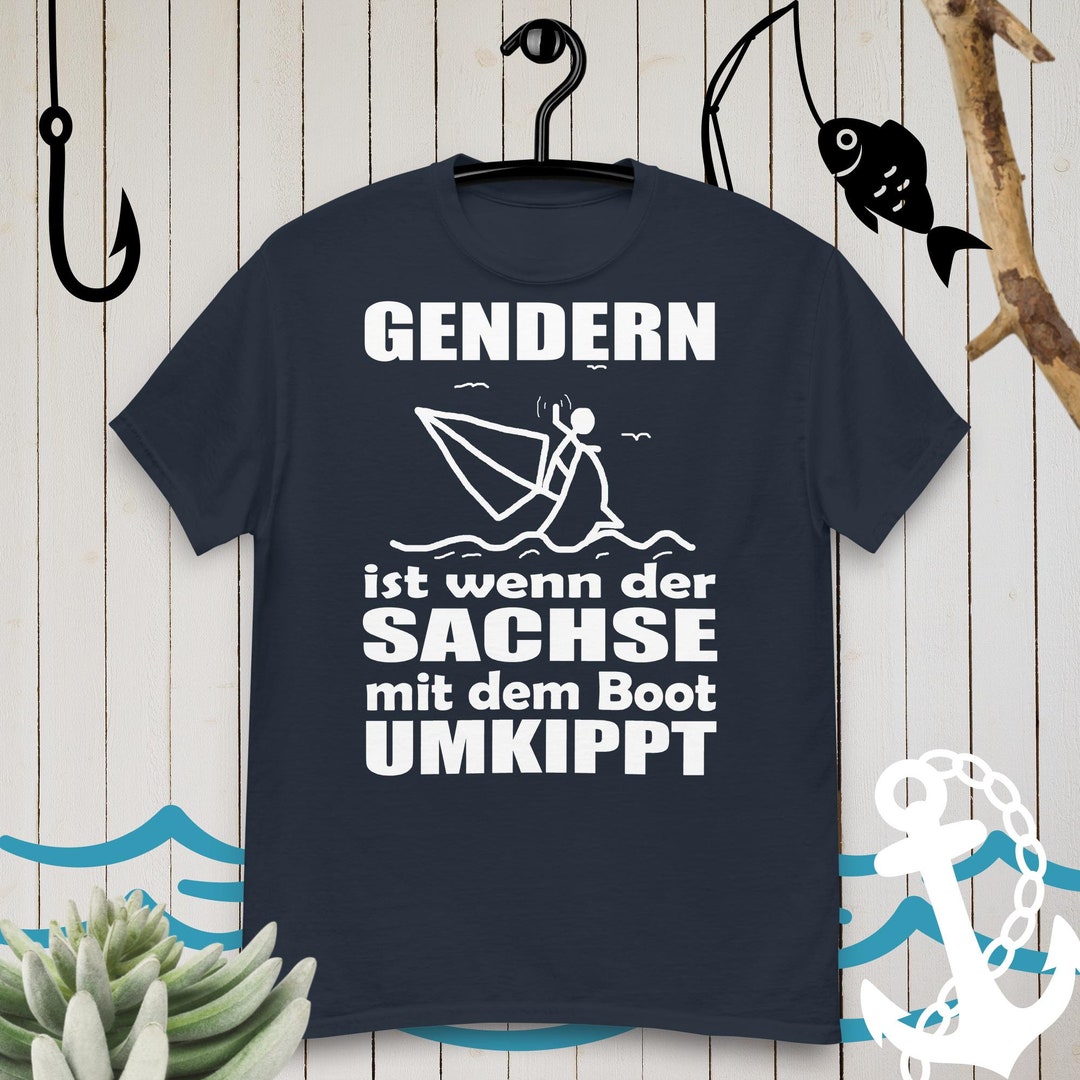 Funny Gender Shirt Stick Figure on a Sinking Boat gendering is When the ...