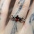 Garnet Ring, Fairy Ring, Promise Ring for Him, Bloodstone Tree Branch ...