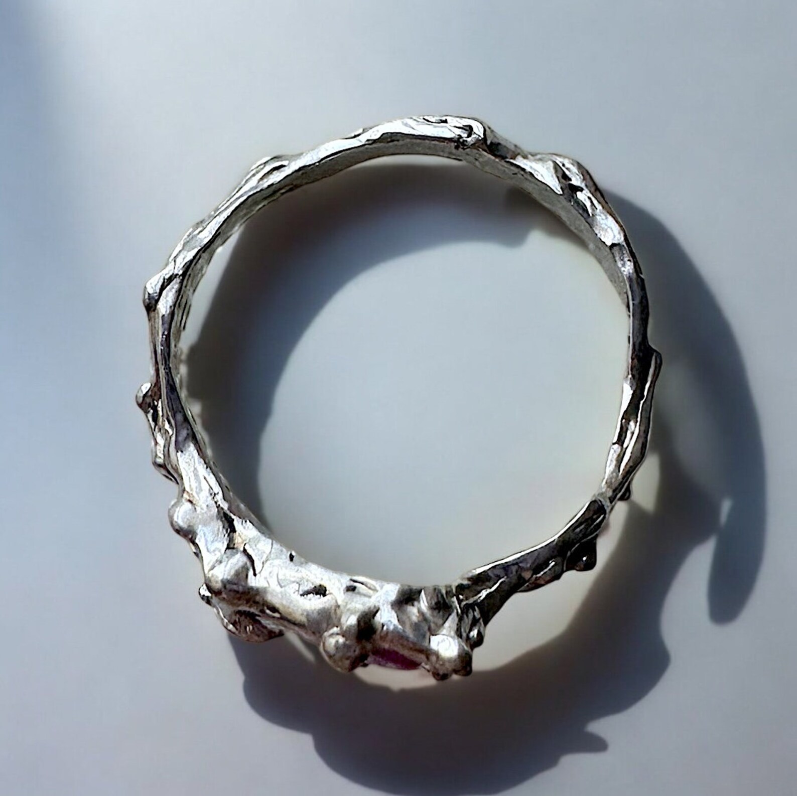 Pink Ruby Ring, Ruby, Fairy Ring, Tree Branch Ring, Fantasy Engagement ...