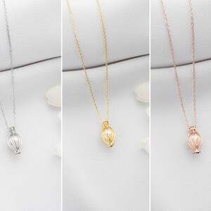 Dainty Gold Pearl Cage Necklace: Sterling Silver Freshwater Pearl ...