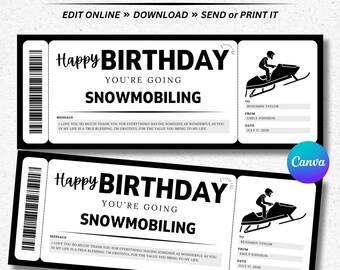 Editable Birthday Concert Gift Ticket Template - Surprise Concert ...