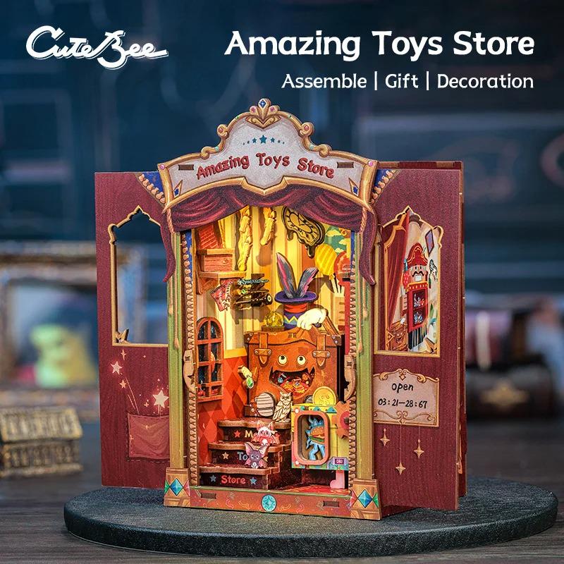 DIY Amazing Toy Store Book Nook Kit - Miniature Wooden Dollhouse ...
