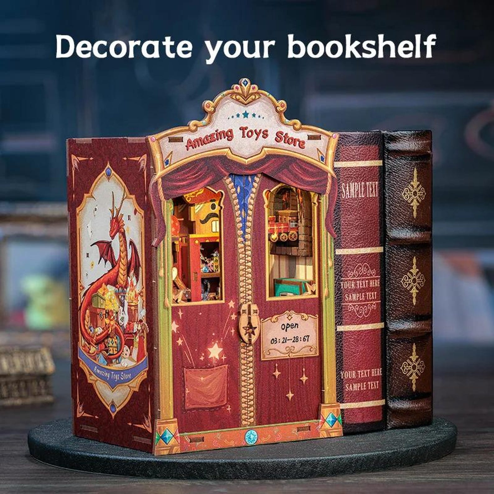 DIY Amazing Toy Store Book Nook Kit - Miniature Wooden Dollhouse ...