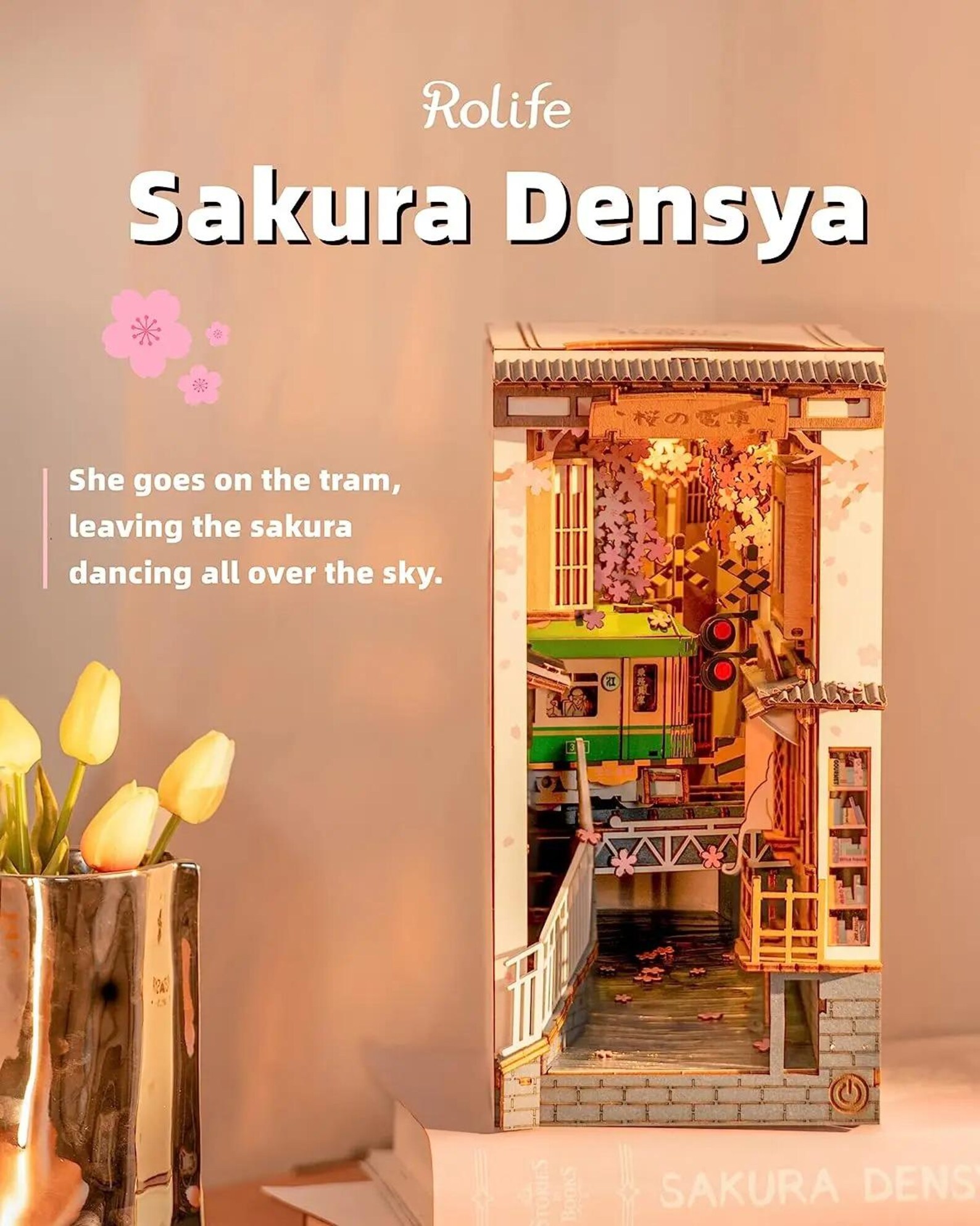 Sakura Densya Book Nook: Japanese DIY Miniature House Kit - Etsy