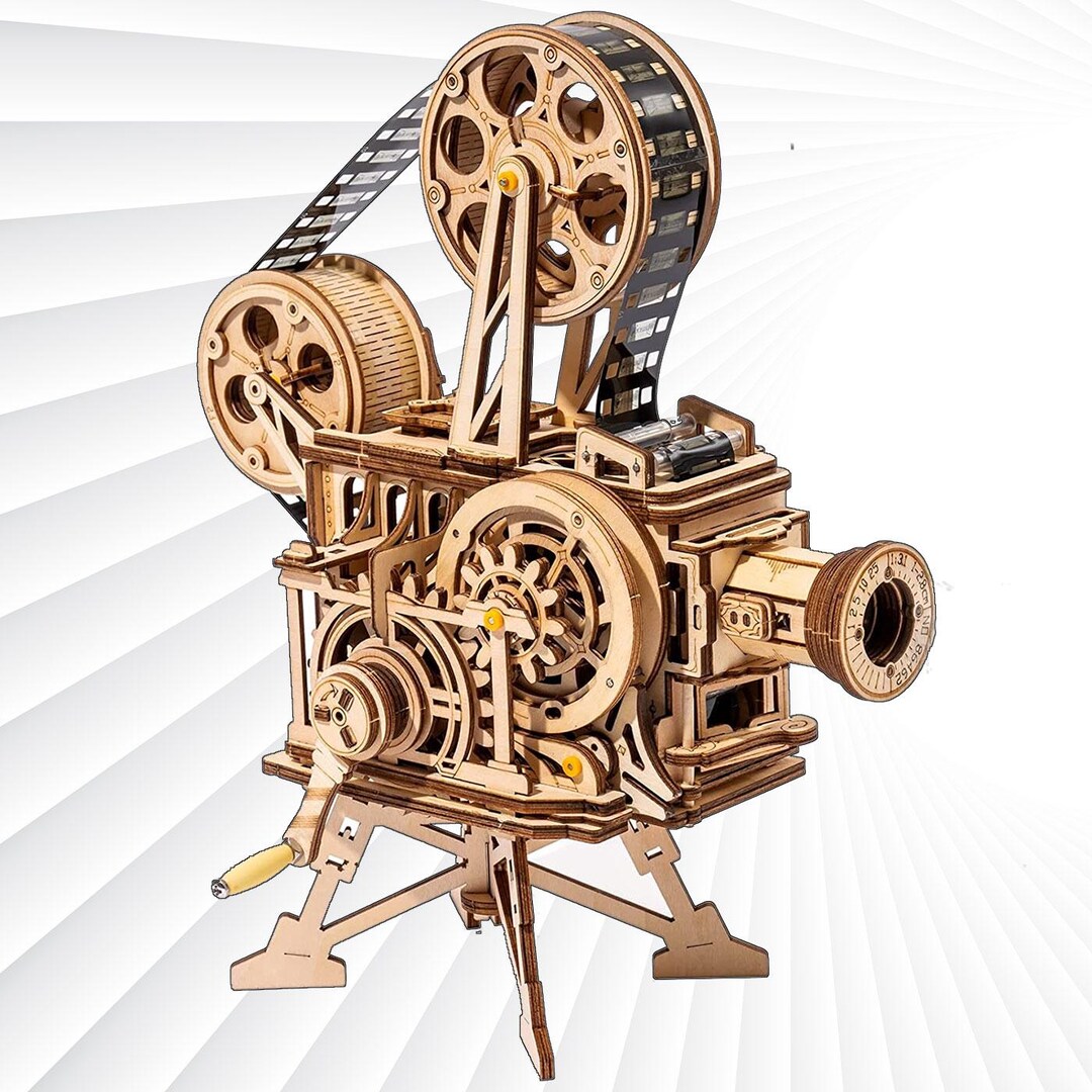 ROKR Vitascope 3D Wooden Puzzle: Mechanical Movie Projector Model - Etsy