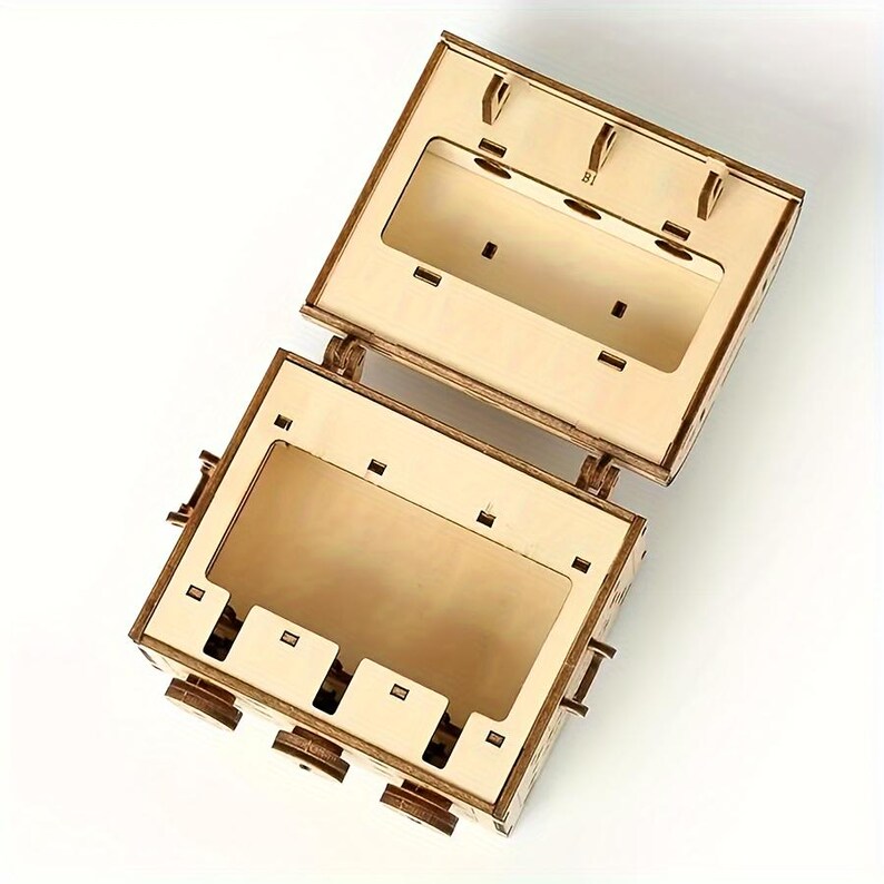 3D Wooden Treasure Box Puzzle Kit: DIY Model Building for Adults - Etsy
