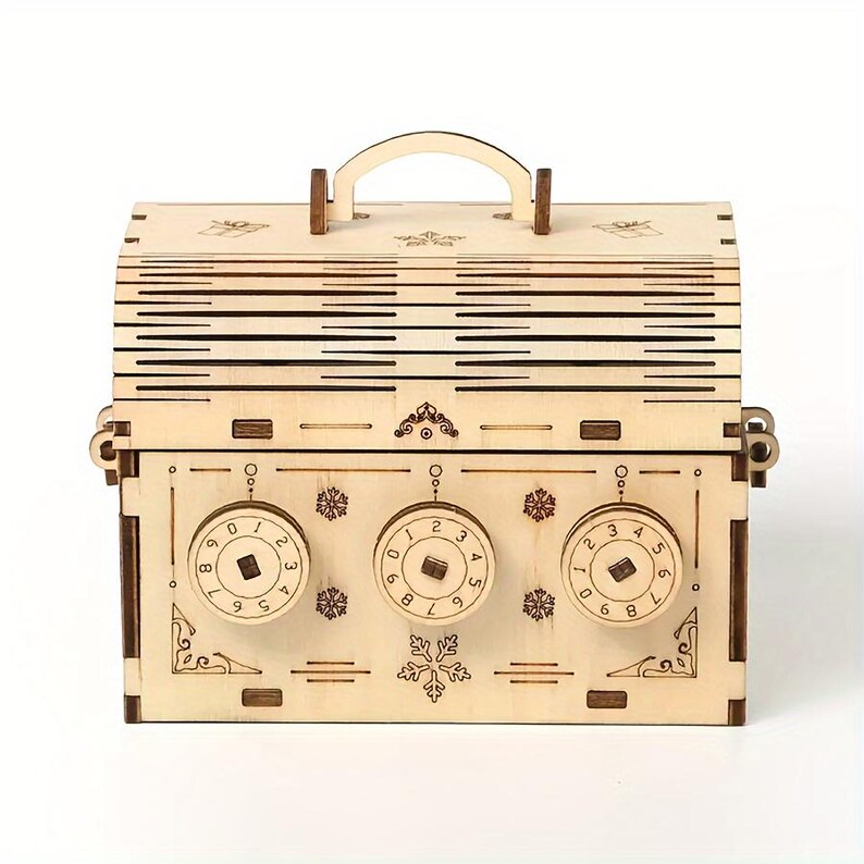 3D Wooden Treasure Box Puzzle Kit: DIY Model Building for Adults - Etsy