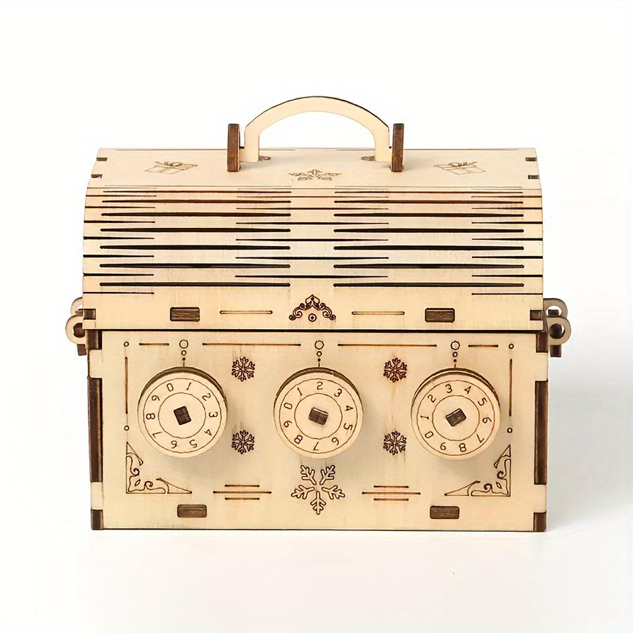 3D Wooden Treasure Box Puzzle Kit: DIY Model Building for Adults - Etsy