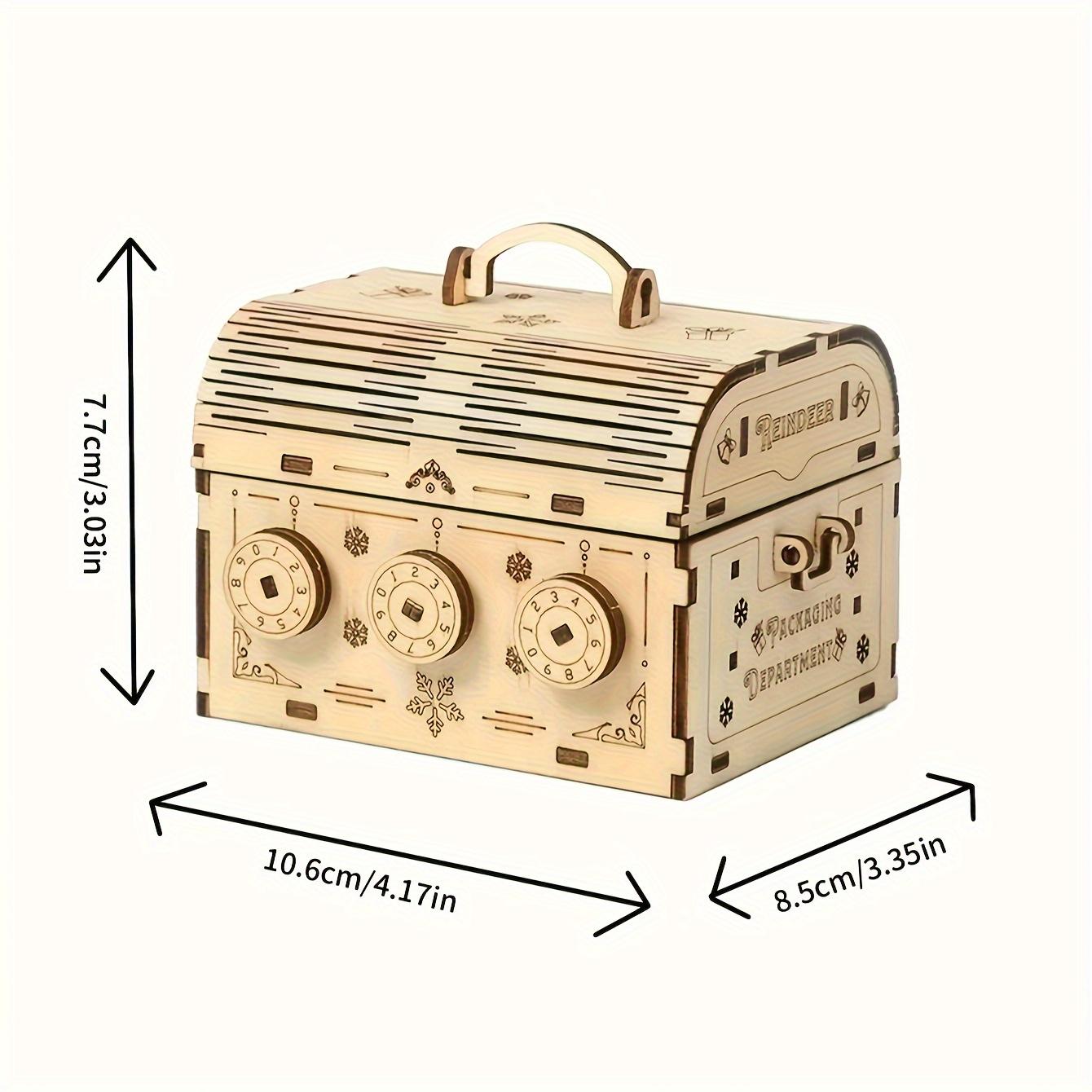 3D Wooden Treasure Box Puzzle Kit: DIY Model Building for Adults - Etsy