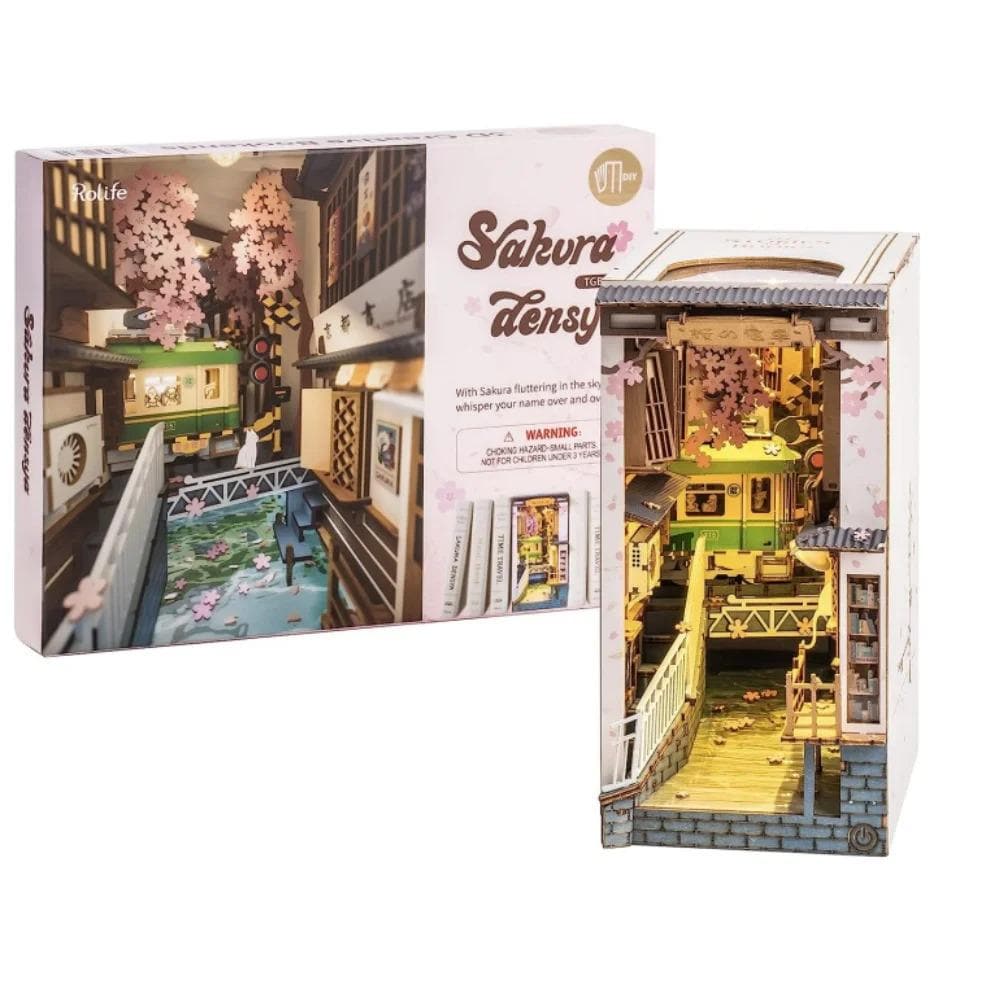 Sakura Densya Book Nook: Japanese DIY Miniature House Kit - Etsy