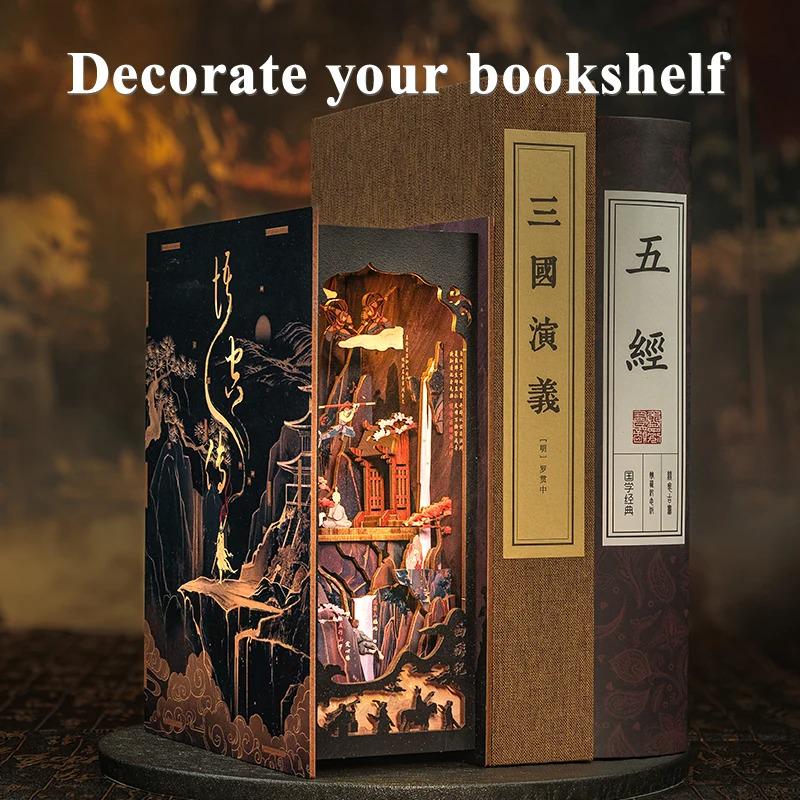DIY Legend of Wukong Book Nook Kit: 3D Puzzle Bookshelf Insert With ...