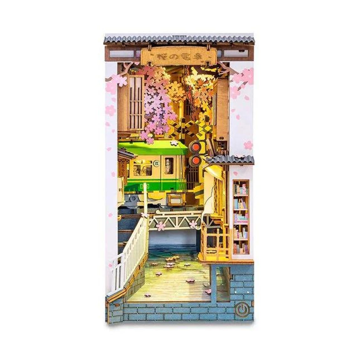 Sakura Densya Book Nook: Japanese DIY Miniature House Kit - Etsy