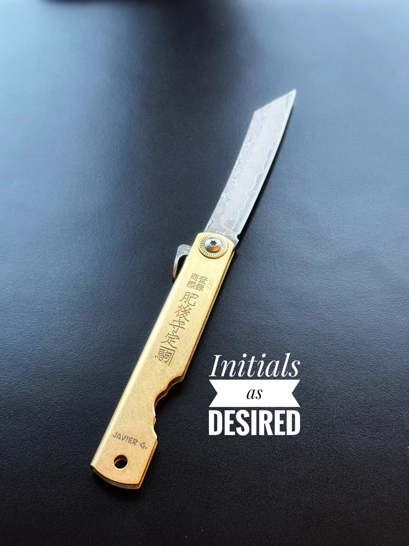 Higonokami Japanese Folding Knife – Custom Engraved – Handmade ...