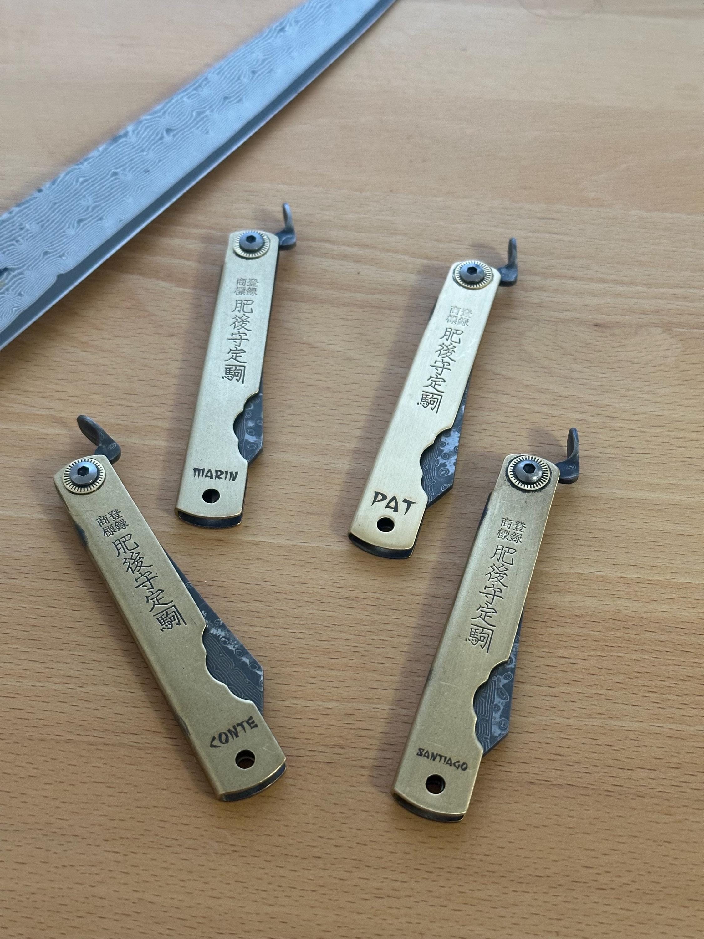 Higonokami Japanese Folding Knife – Custom Engraved – Handmade ...