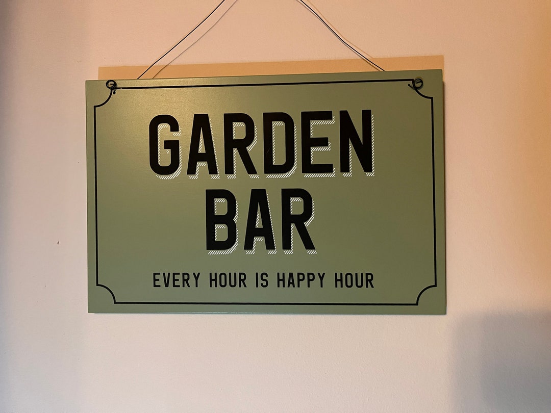 Garden Bar Sign - Etsy