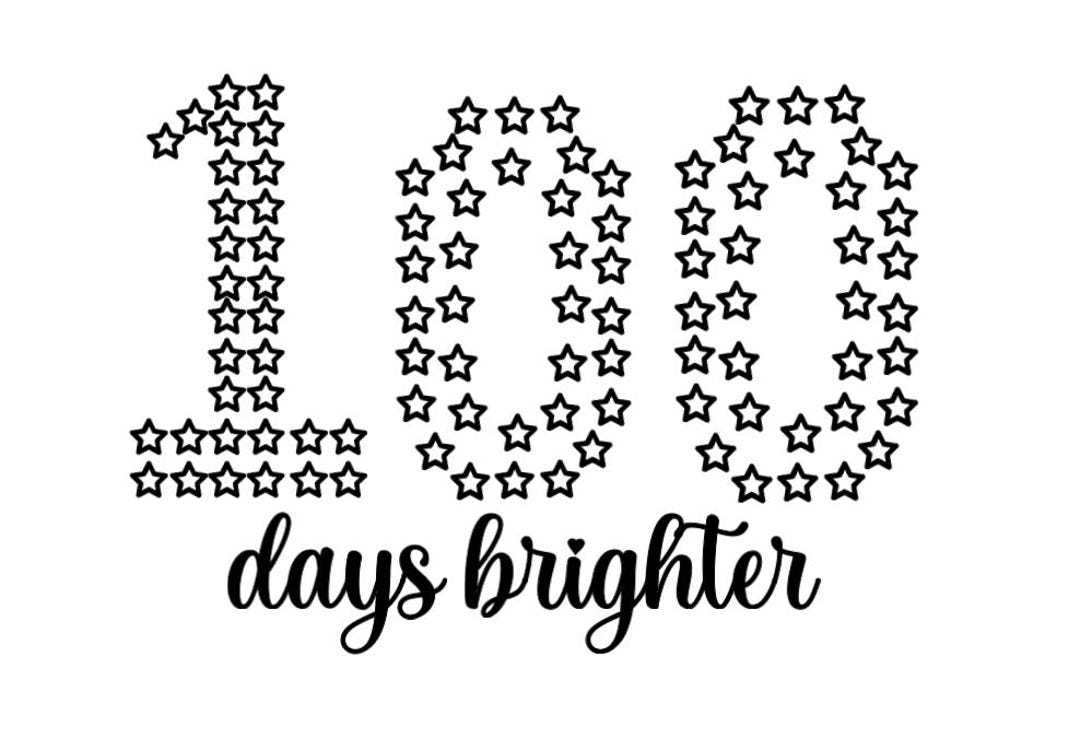 100th Day of School Brighter Craftivity Shirt - DIGITAL DOWNLOAD - Etsy