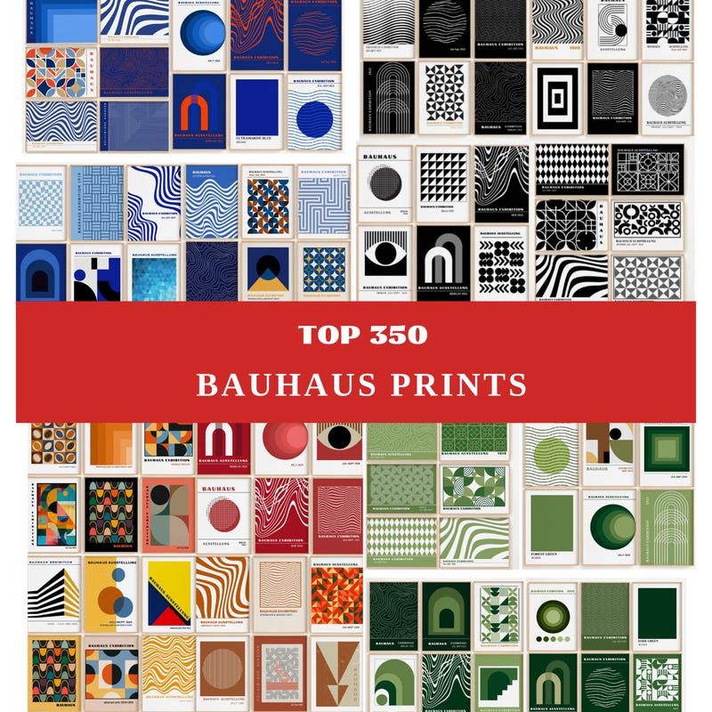 Bauhaus Posters Blue - Etsy