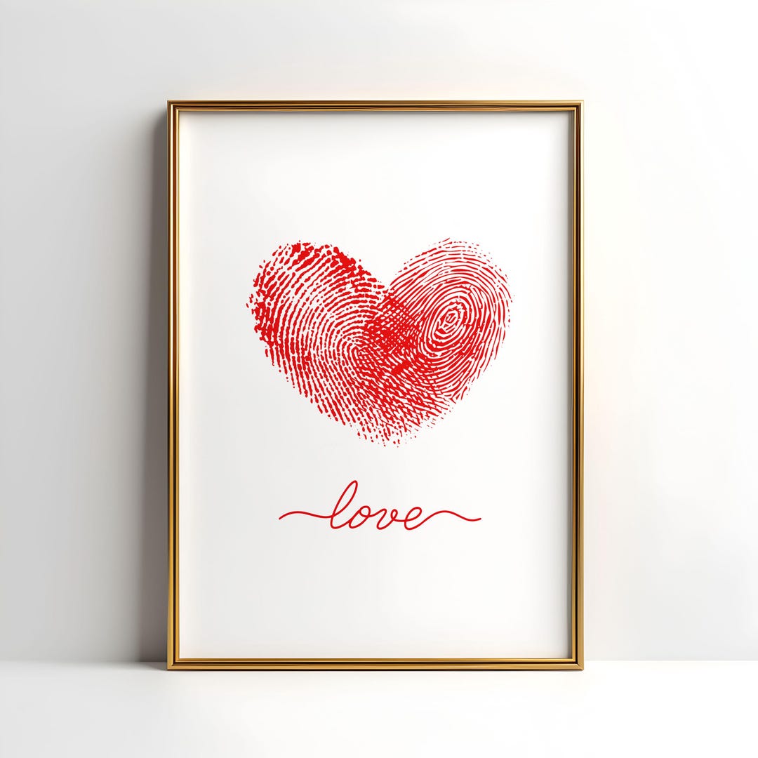 Printable Valentines Day Print, Cute Valentines Heart Party Decor ...