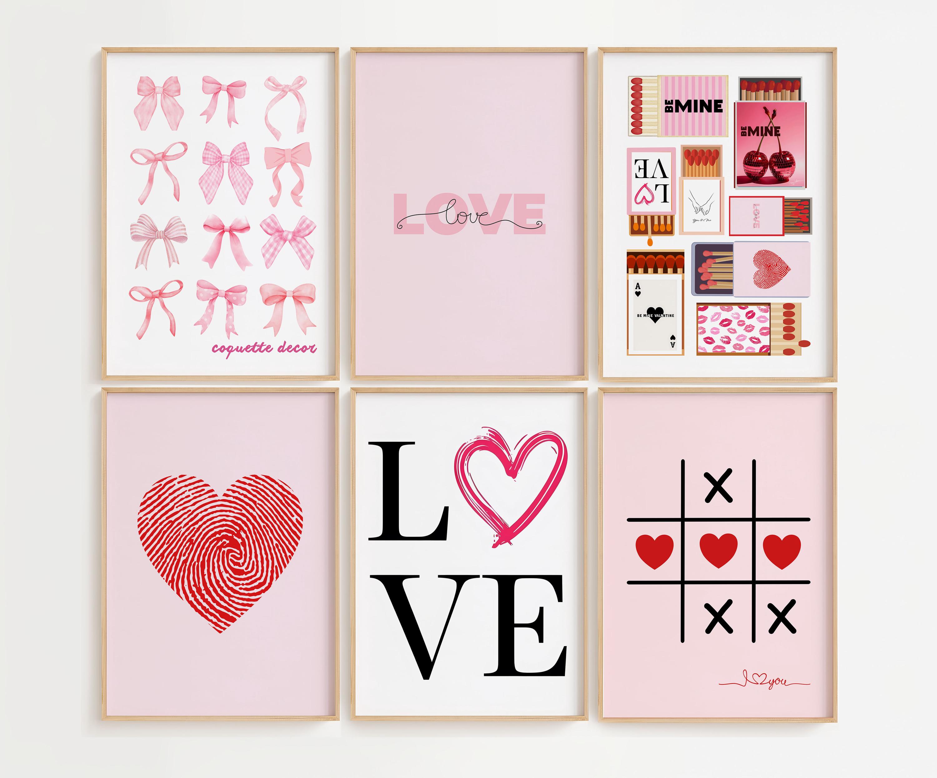 Valentine Day Posters Gallery Wall Set of 30 Love Romantic Printables ...