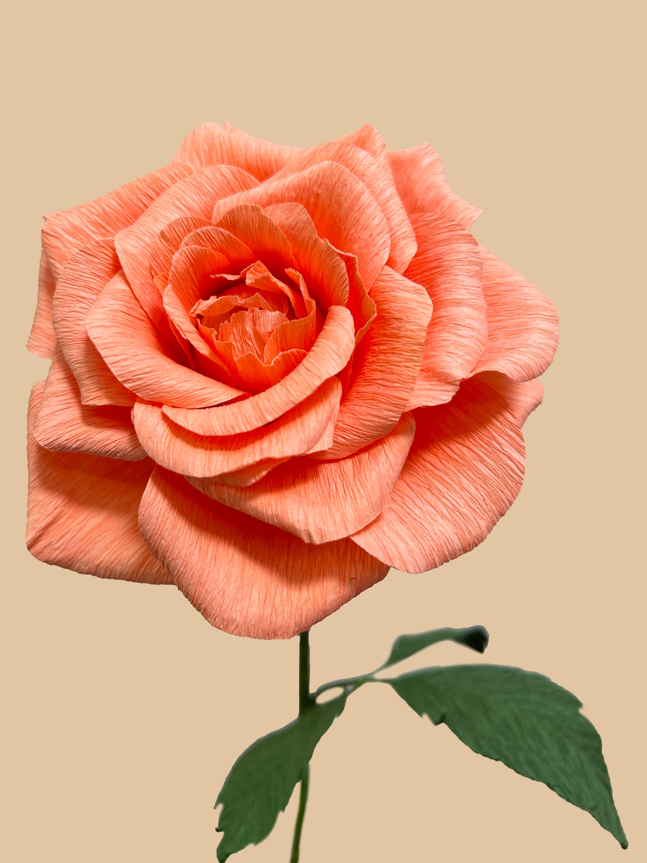 Paper Garden Rose Crepe Paper Flower Handmade Crepe Paper - Etsy