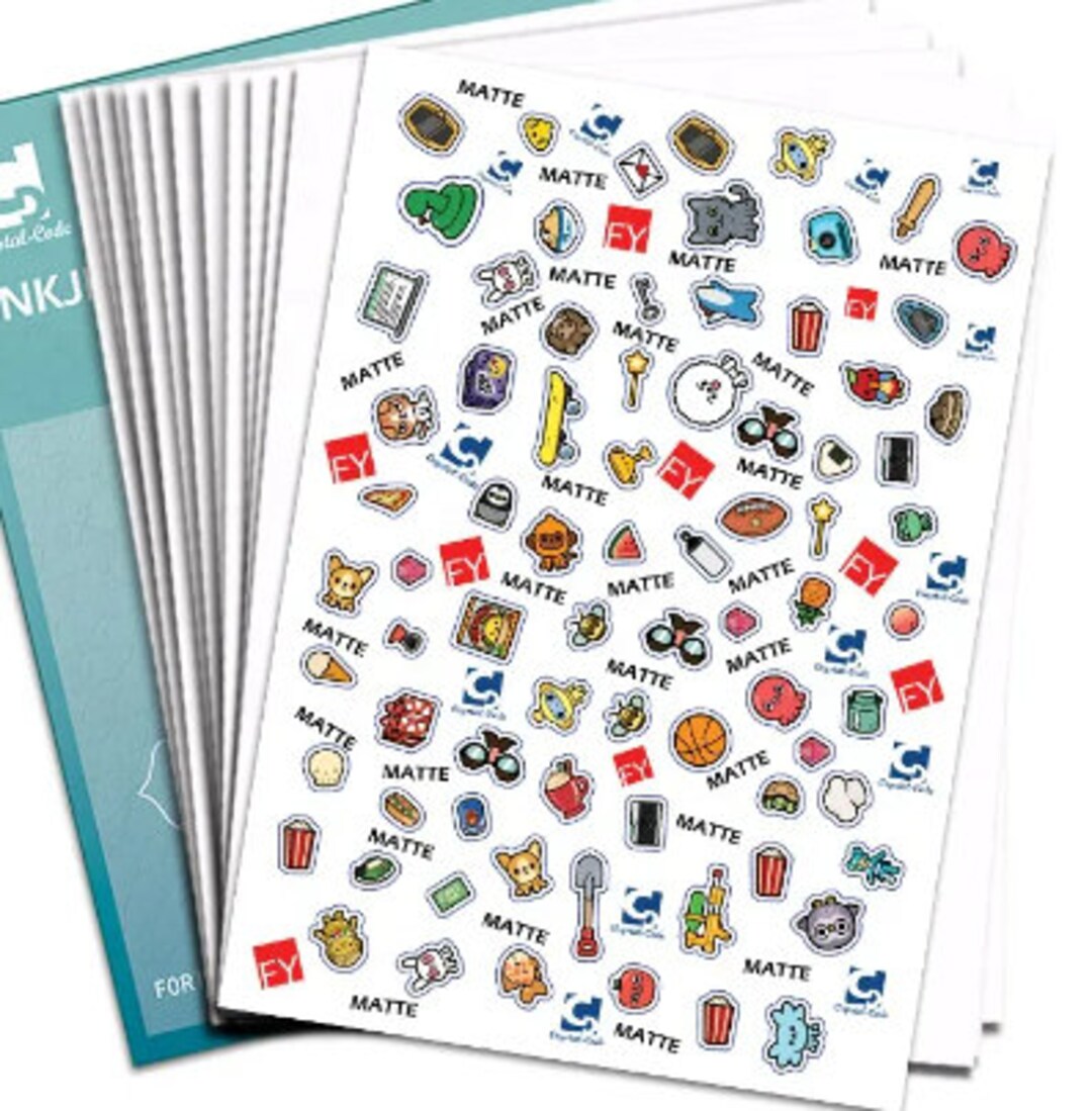 Vinyl Sticker Paper Sticker Paper Glossy Waterproof Sticker - Etsy