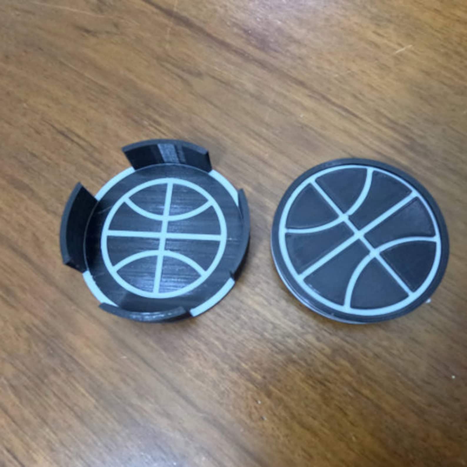 Baseball, Soccer and Basketball Coasters, (set of 4 With Coaster Holder ...