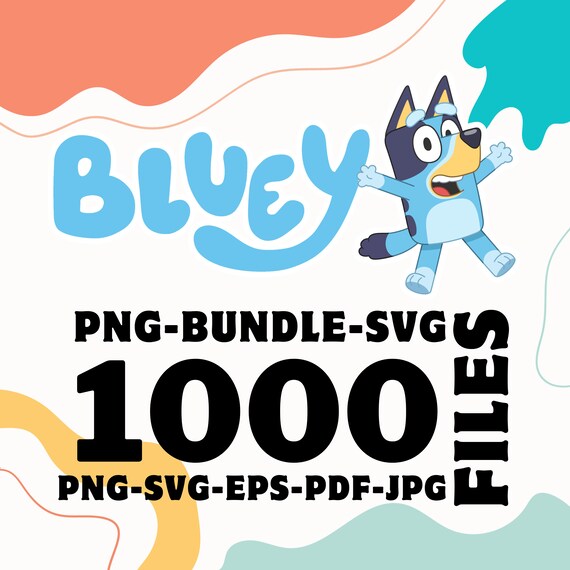 Bluey Svg, Bingo svg, Bluey Vector, Bluey Alphabeth, Bluey Cutfile