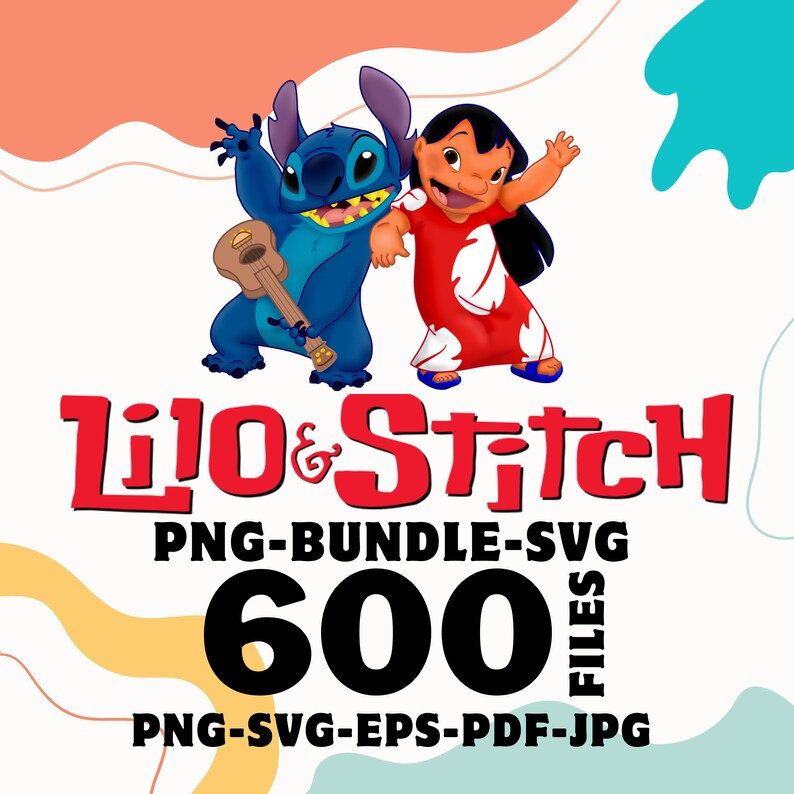 Mega Bundle Lilo and Stitch , Stitch and Angel Love Svg Png, Bundle ...