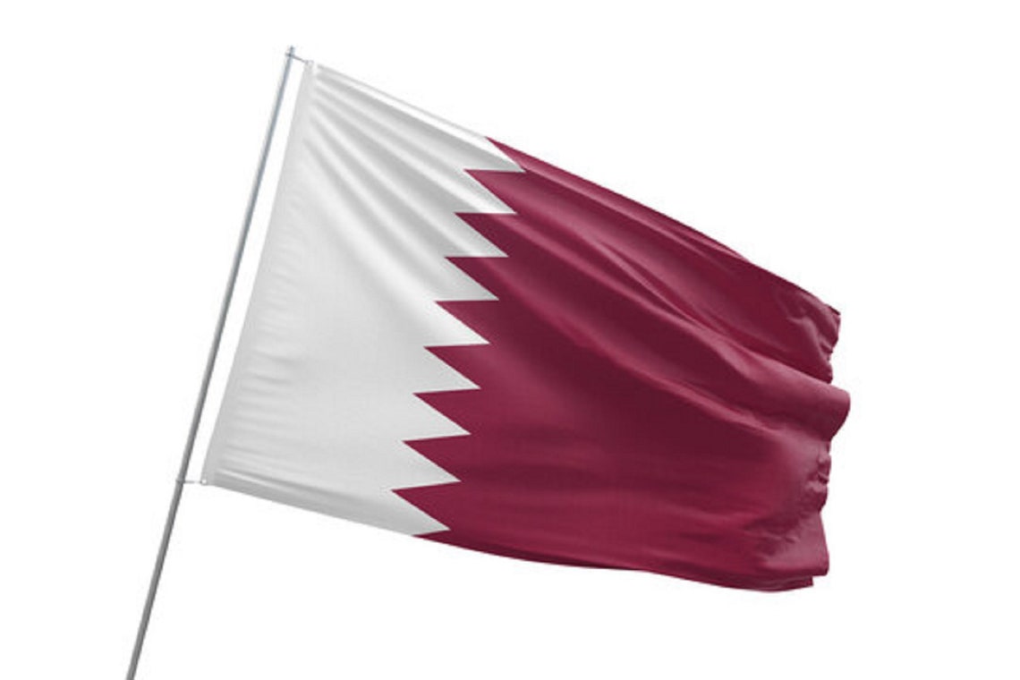 Qatar National Flag - 100% Polyester, Unique Design Print, Flags for ...