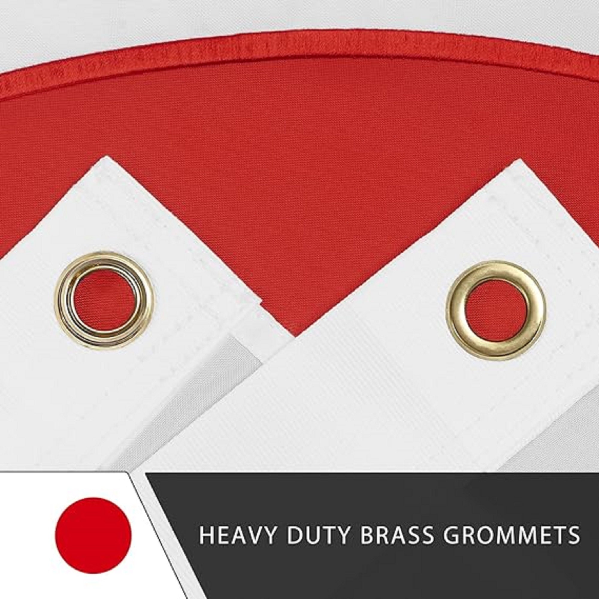 Japan Flag 3x5 Ft Thick Polyester, Fade Resistant, Brass Grommets ...