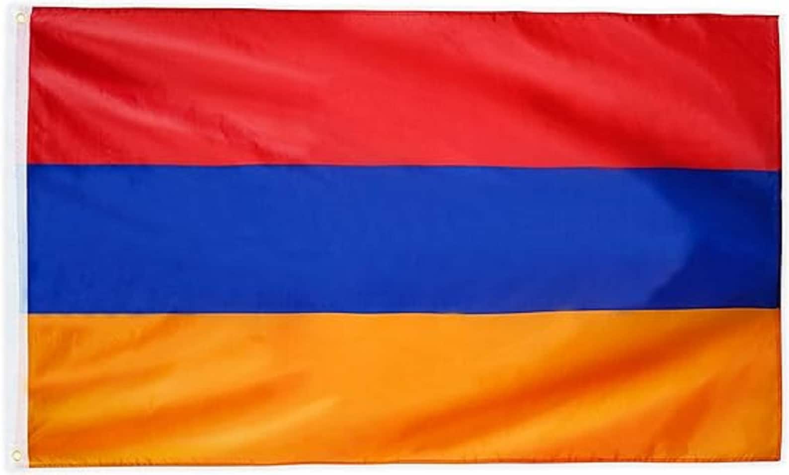 Armenia Flag - Vivid Color and Fade Proof - Canvas Header and Double ...