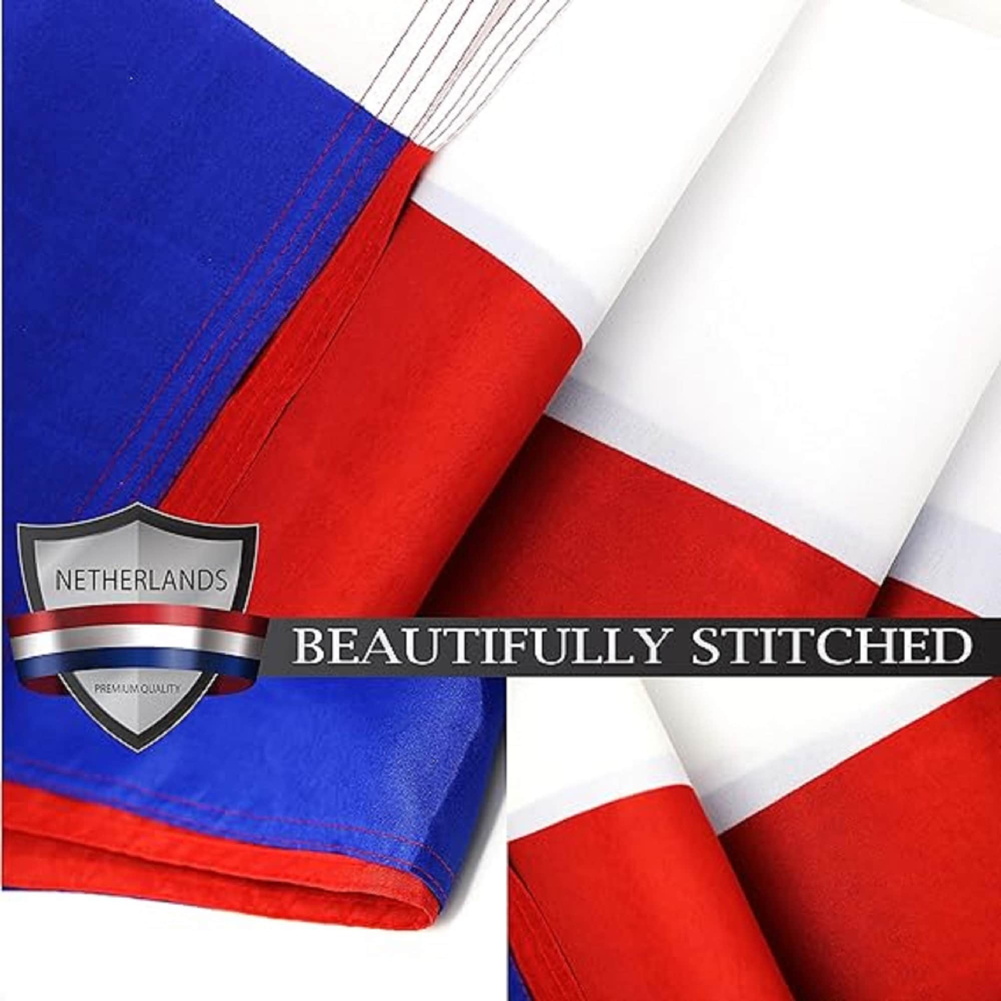 3x5 Foot Netherlands Flag - Vivid Color and Fade Proof - Canvas Header ...