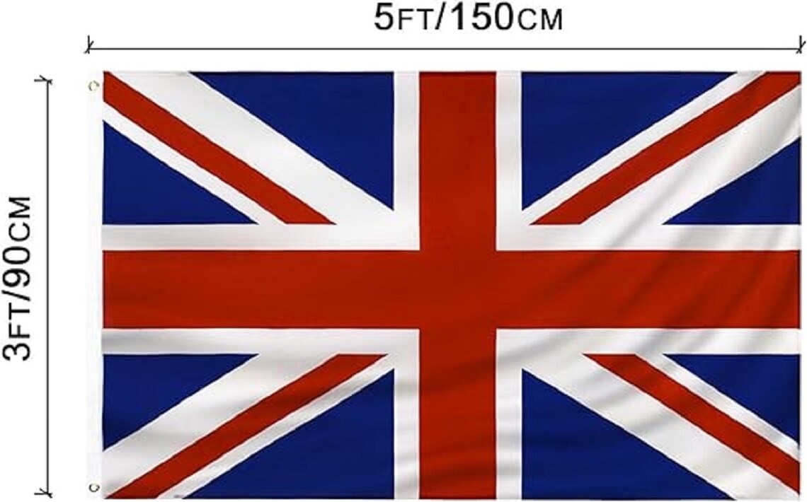 United Kingdom National Flag - 3x5 Feet Printed 150d, Indoor/outdoor ...