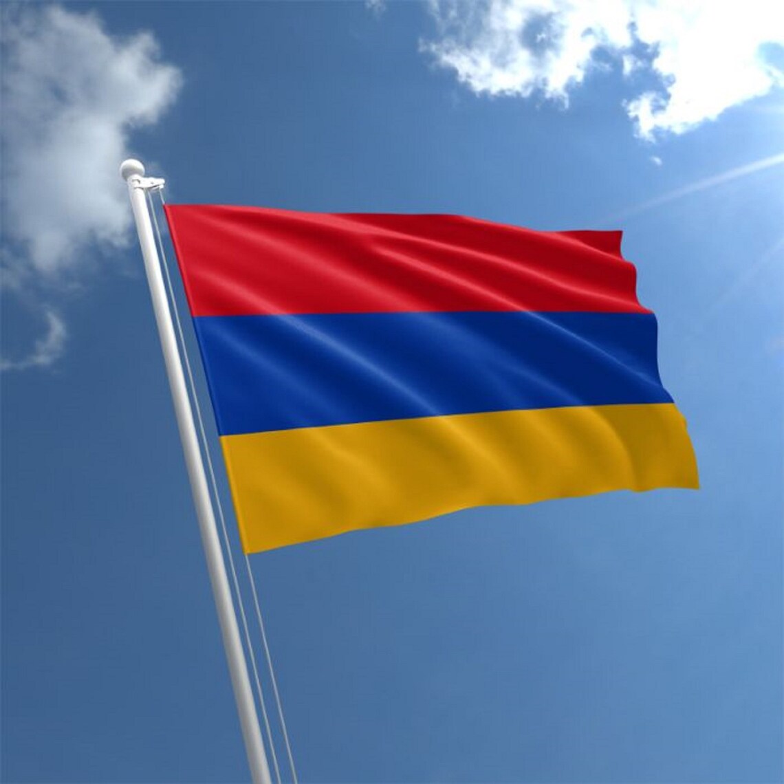 Armenia Flag - Vivid Color and Fade Proof - Canvas Header and Double ...