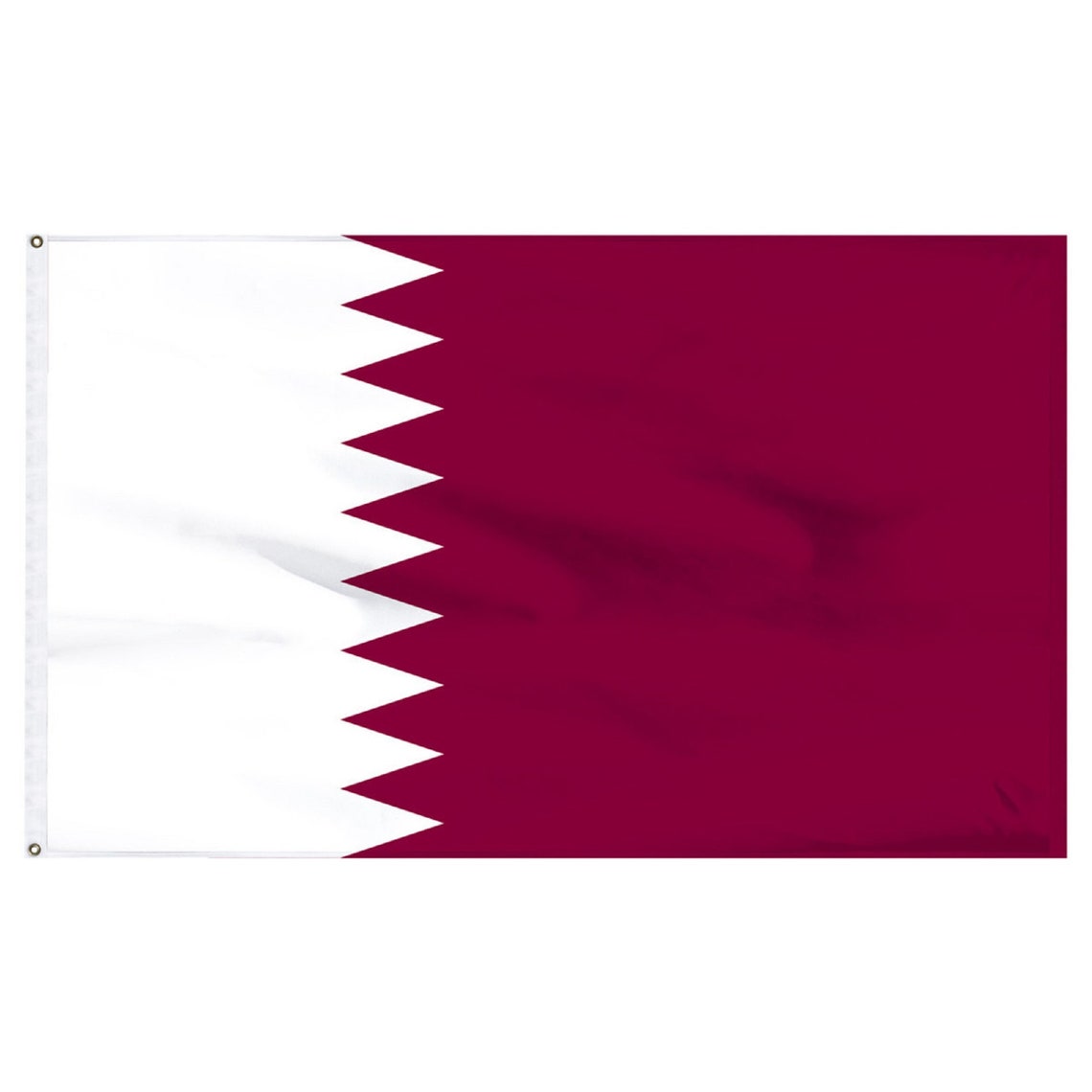 Qatar National Flag - 100% Polyester, Unique Design Print, Flags for ...