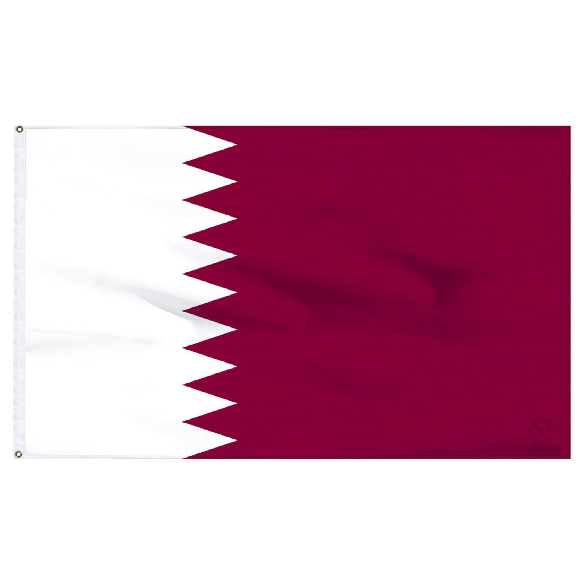 Qatar National Flag - 100% Polyester, Unique Design Print, Flags for ...