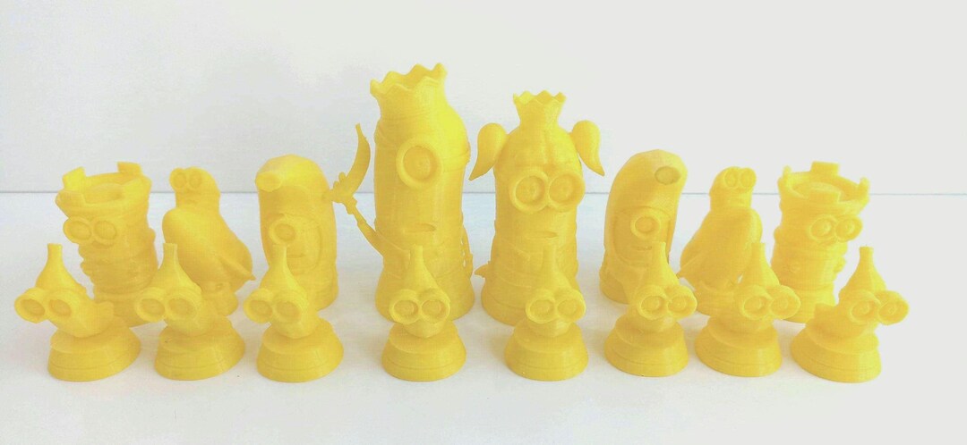 Minions Chess Set, Alternative Chess Figurine, Special Fantasy 3d ...