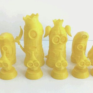 Minions Rare Chess Set, Alternative Chess Figure, Animation Themed ...