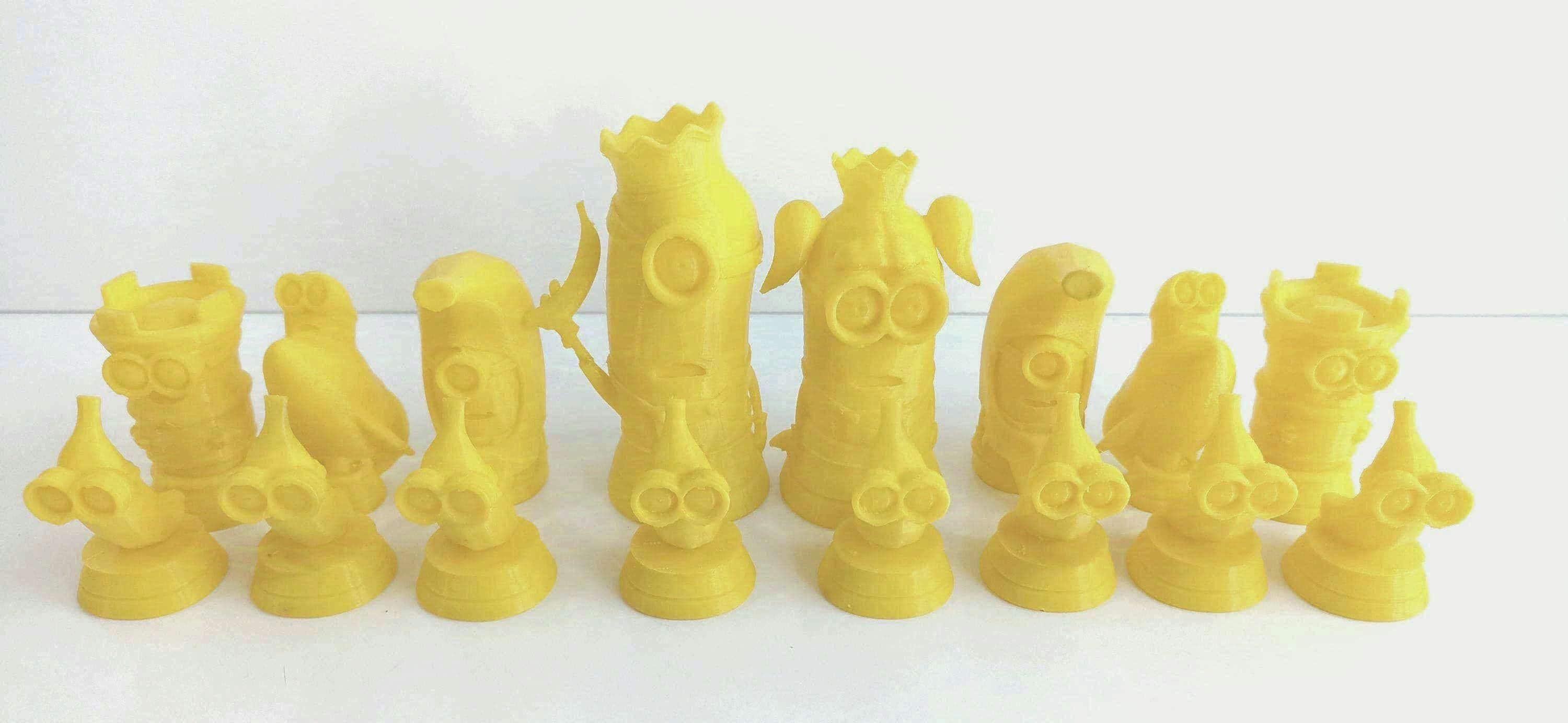 Minions Rare Chess Set, Alternative Chess Figure, Animation Themed ...